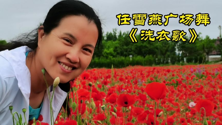 任雪燕广场舞原创欢快动感的藏族舞蹈《洗衣歌》