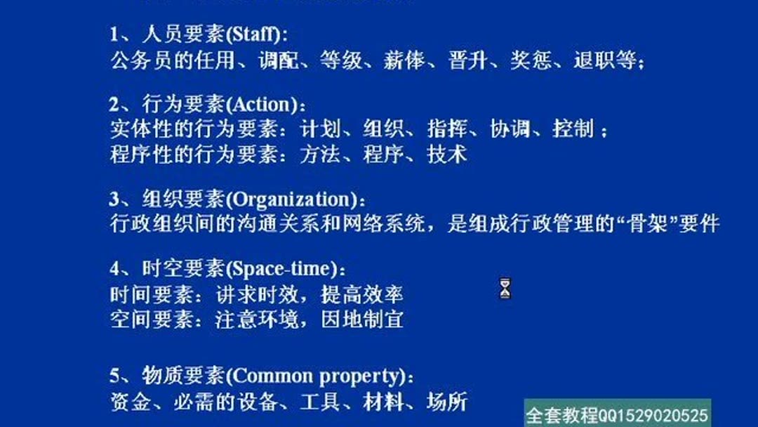 西安交大行政管理学 64讲视频教程
