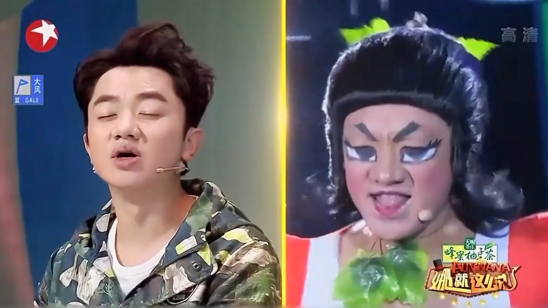 王祖蓝活泼模仿葫芦娃,喝口水就喷模仿水娃!看着真是太逗了!