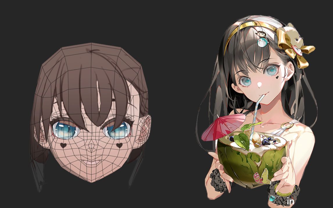 教你如何用长方体,制作出二次元角色头部模型,从3dmax基础布线 到...