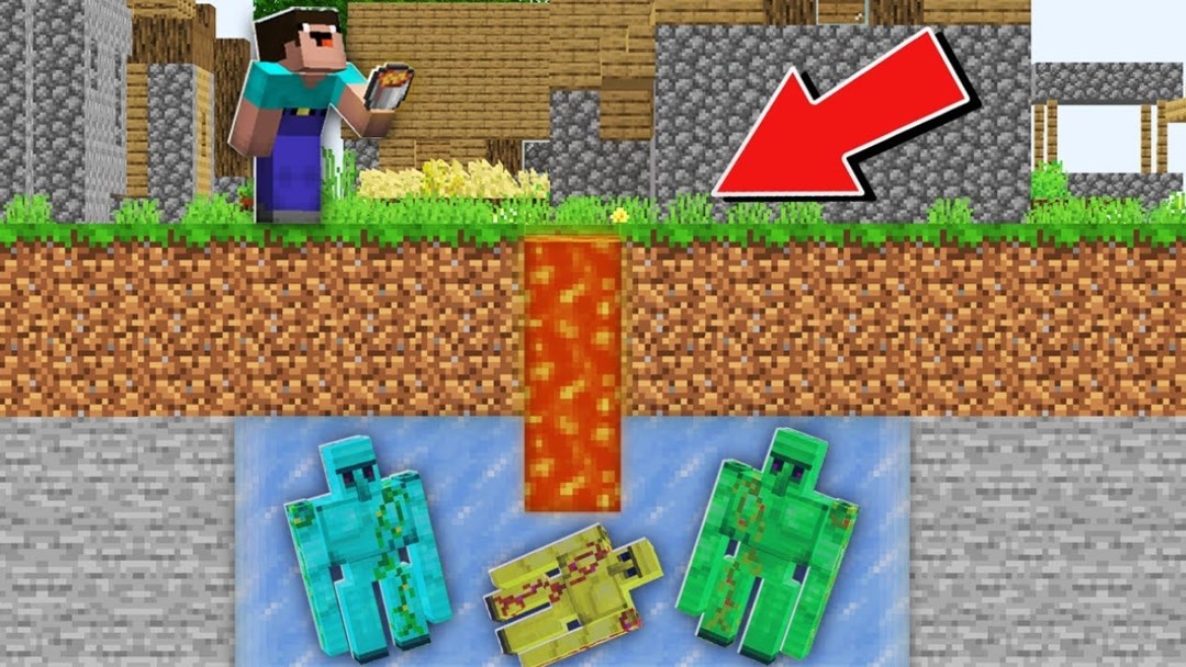 我的世界:菜鸟山上发现岩浆门,里面有什么?