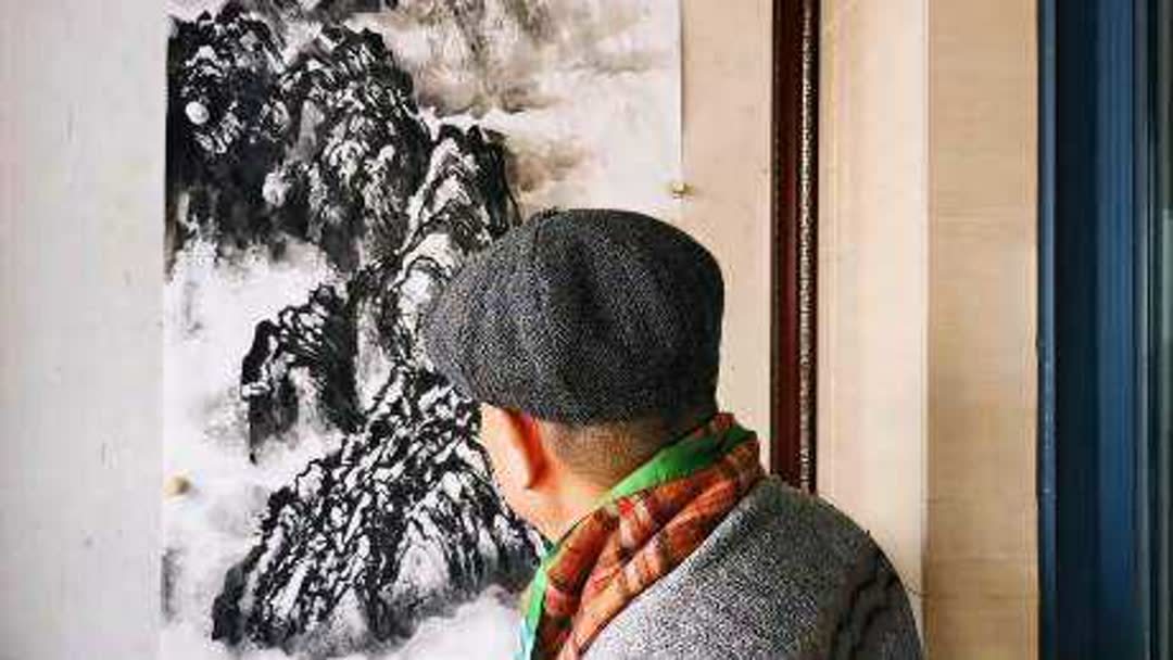 我在水墨山水画创作的过程