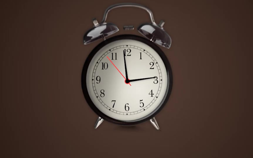 AE模板-时钟钟表到时咖啡时间到了下午茶时间特效的动态LOGO片头...