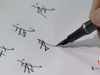 王正良硬笔行书讲座: 第六节 斜钩、弯钩、卧钩的的写法和运用