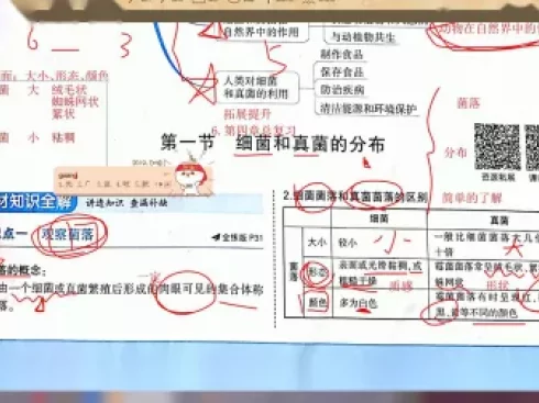 八上生物5-4-1细菌和真菌的分布