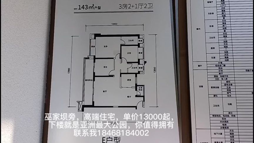 开盘啦[烟花][烟花]巫家坝旁 高端住宅 中低楼层:13000左右