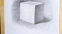 素描几何形体立方体。优酷视频只是作为参考,由于拍摄问题,画面有...