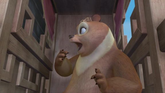 环球大冒险:光头强算计熊大熊二不成,反被两头熊耍了