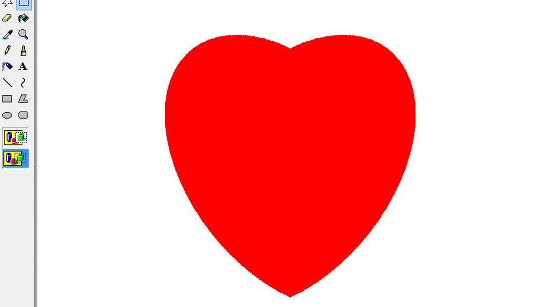 翻转和扭曲的应用[心的画法]