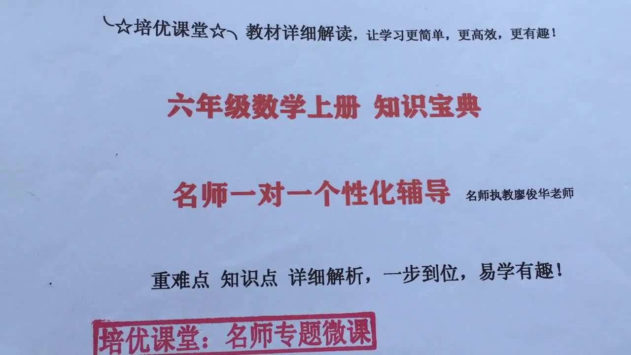 六年级数学上册 78 练习二十一 P100