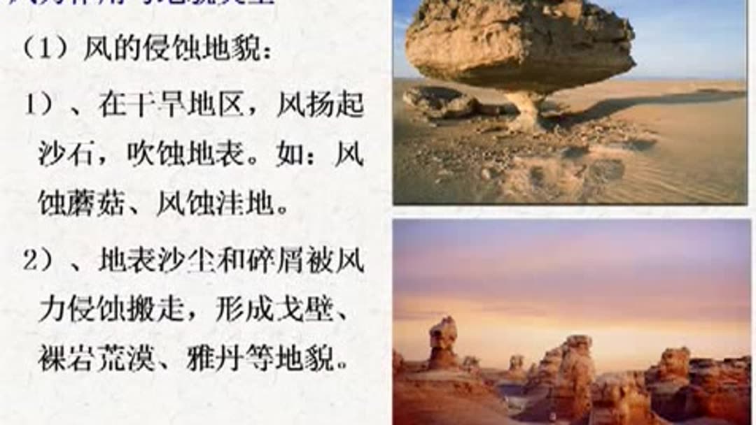 15必修一地理风力作用对地表形态的影响