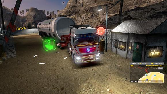 欧洲卡车模拟2-夜间运输超长超宽超高飞机机身