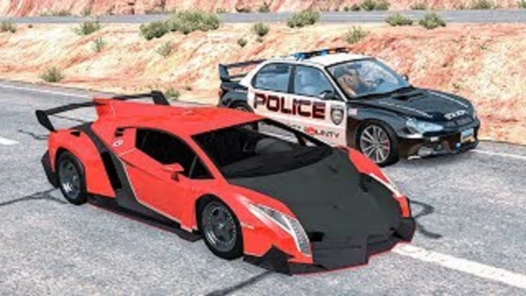 【YH娱乐】BeamNG赛车 疯狂的警车追逐 P26