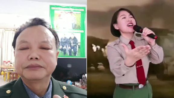 和 一起 #合拍 #中国好人何文国与兵妹妹合拍,召必回,战必胜