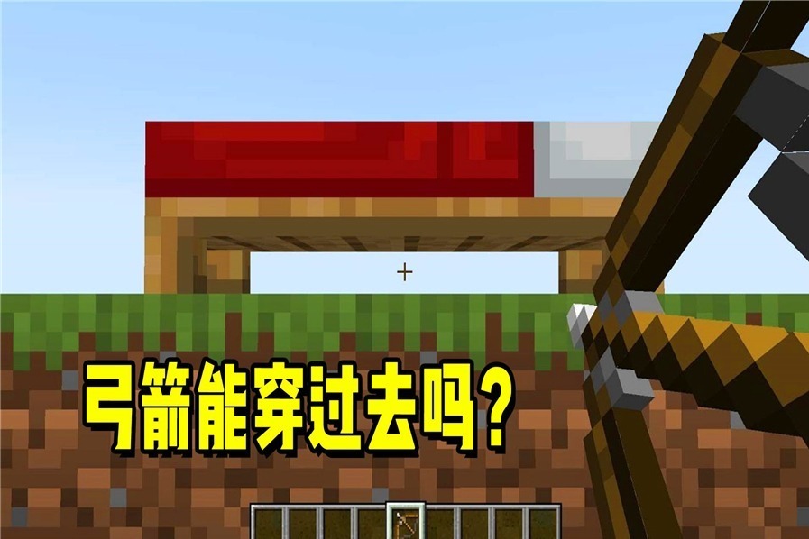 我的世界:这不科学!弓箭能穿过去吗?