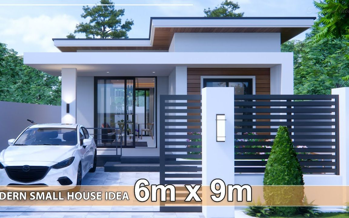 14.现代小房子 |房屋设计理念 |6米 x 9米 (2卧室)-S.Design idea