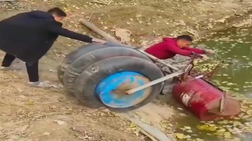 真是高手在民间,发明的这个,橡皮艇,可以去申请专利了