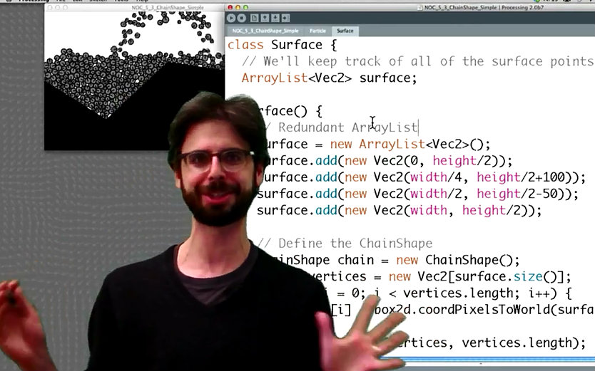 Processing大神教程:The Nature of Code -- 物理引擎