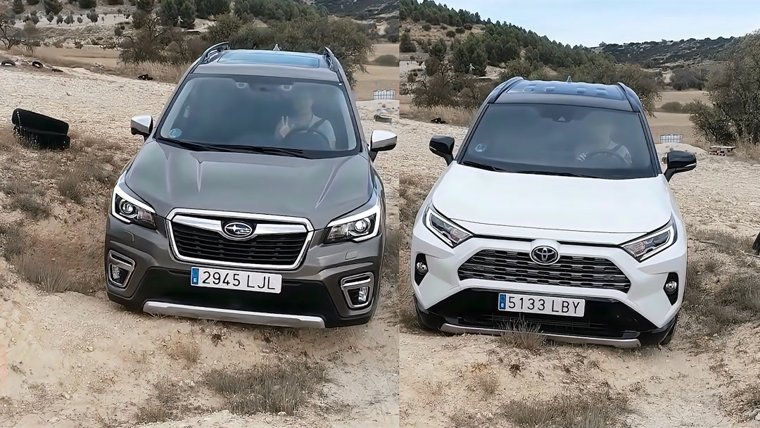 斯巴鲁森林人和丰田荣放,差别有多大?遇到大坑后,表现让人意外