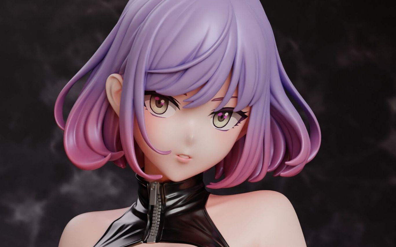 【zbrush角色建模】以酷女孩为案例进行一节手办雕刻教学,全流程详细...