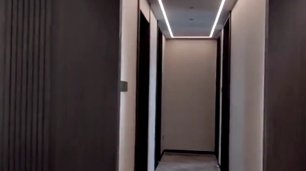 木饰面与格栅同色一体搭配安装效果实景拍摄