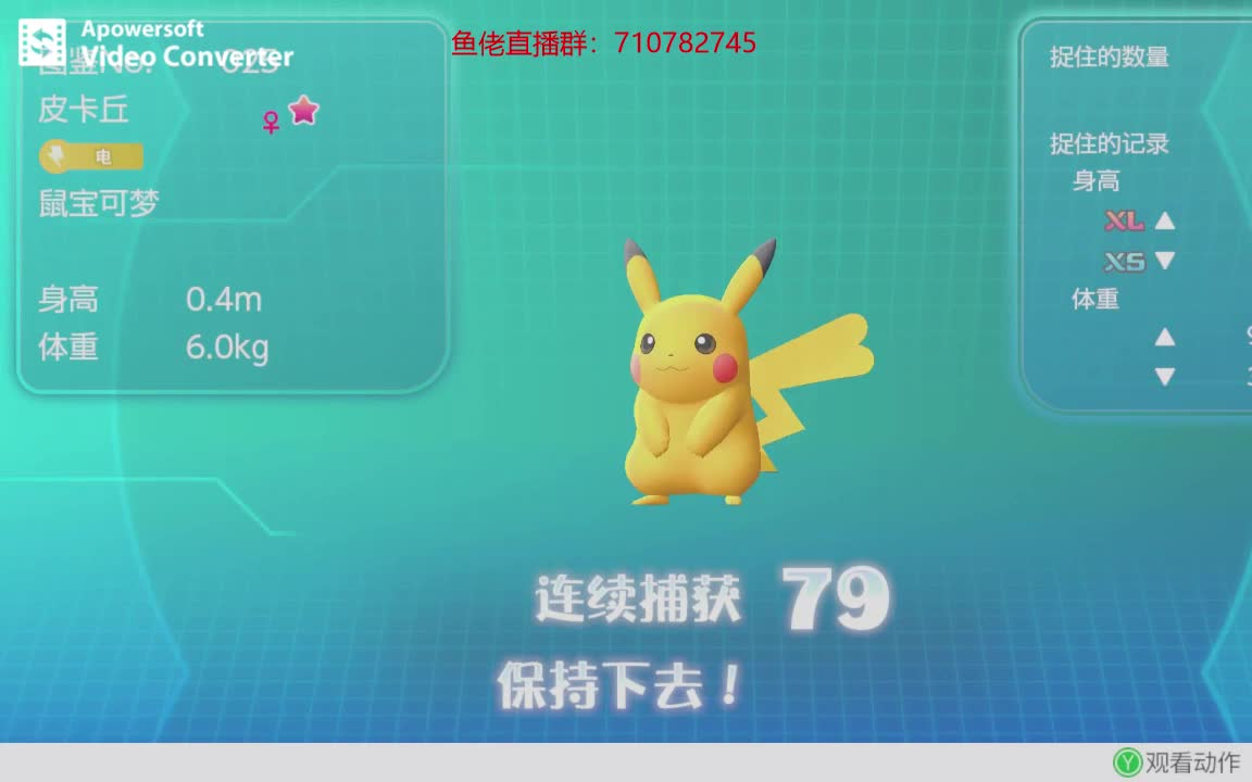 精灵宝可梦let's go伊布,抓闪光皮卡丘