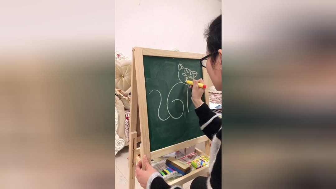 有谁知道我画这只老虎用了什么是数字?#简笔画