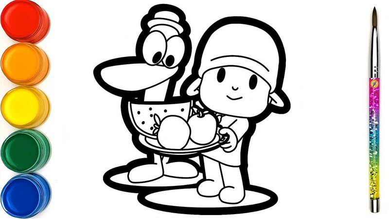 趣味益智亲子简笔画,老师最爱画的就是动画人物,很好看就是难画
