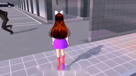 樱花校园模拟器:不小心进入黑帮的地盘,被他们一路追赶到警察局
