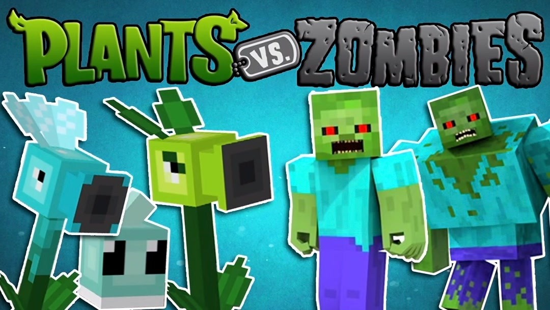 植物大战僵尸2中文版 植物大战僵尸动画片系列我的世界 游戏