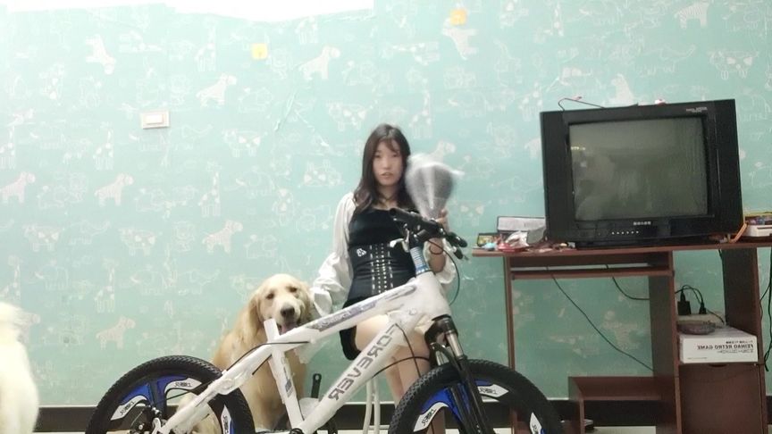 听说学会自行车再学电瓶车就会骑,在网上买组装自行车,看着很酷