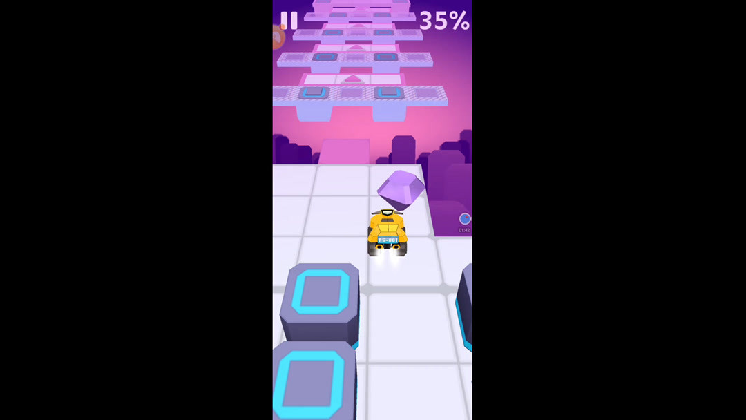 滚动的天空小车飞天捡钻石的游戏