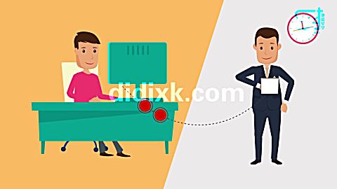 AE模板卡通人物企业公司产品宣传演示解说MG动画