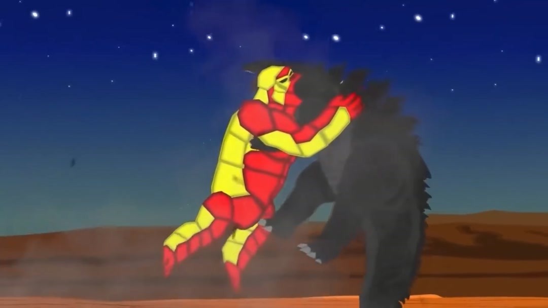 哥斯拉:绿巨人和毒液哥斯拉,毒液哥斯拉真的厉害了!