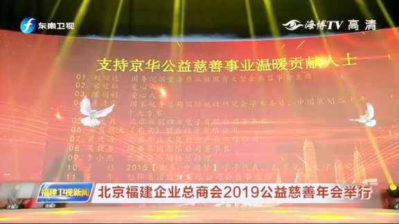 北京福建企业总商会2019公益慈善年会举行