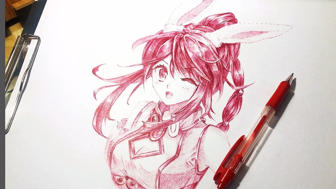 圆珠笔画斗罗大陆小舞