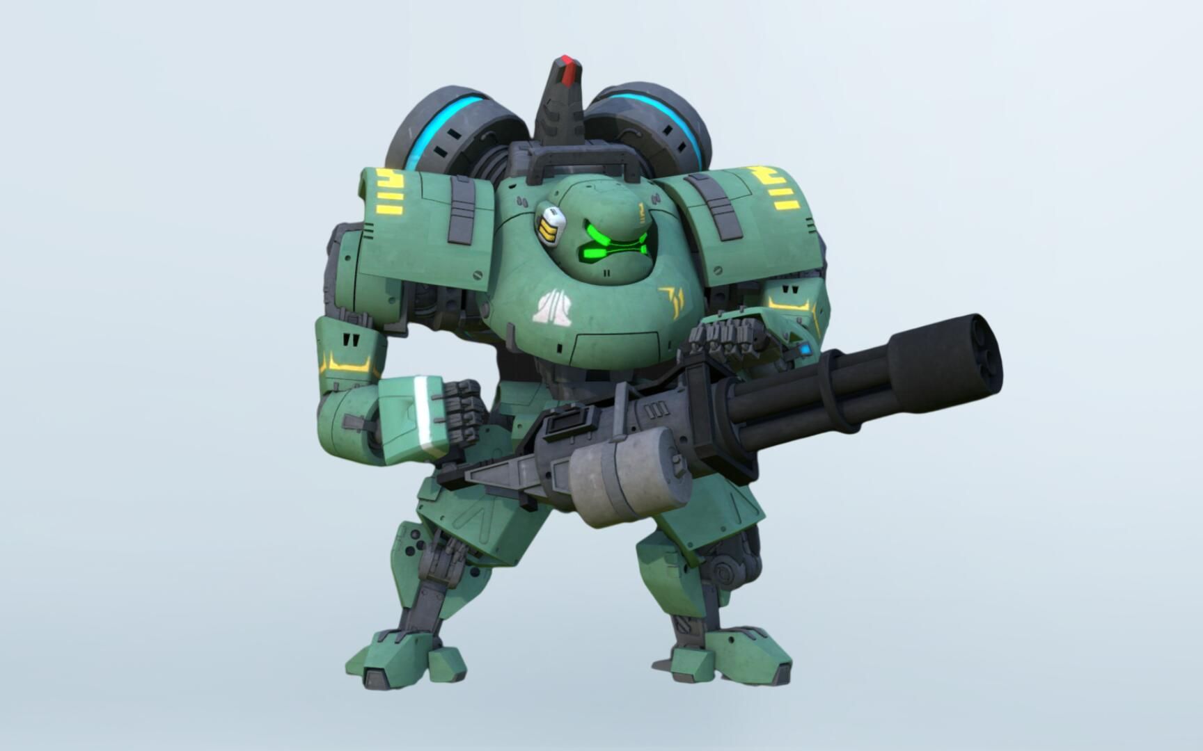 MAYA卡通机甲模型制作过程,人物模型建模教学,基础操作教学。