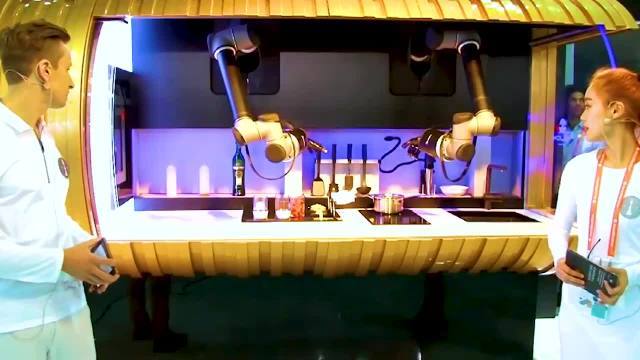 世界上第一个烹饪机器人,实现完全自动化厨房,以后厨师行业很危险呀