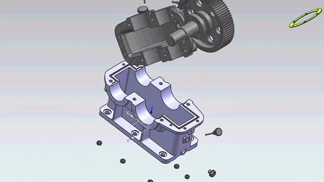 二级减速器拆卸动画视频——UG实战营课程