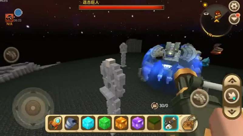 迷你世界新玩法之如何打新BOSS远古巨人召唤远古石像三种形态