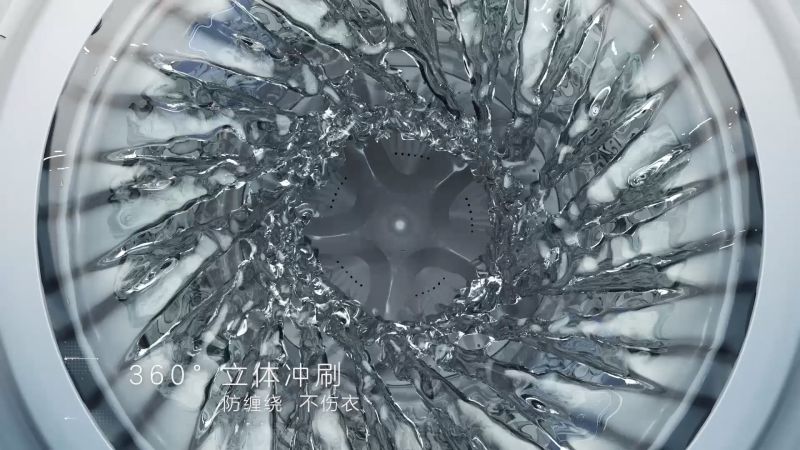 海信洗衣机:360°立体冲刷,防缠绕,不伤衣
