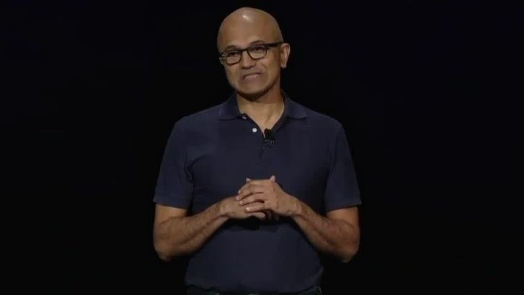 微软CEO萨提亚middot;纳德拉捧场三星Note10发布会部分