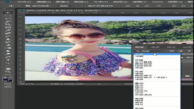ps,添加纹身,给人物添加纹身效果