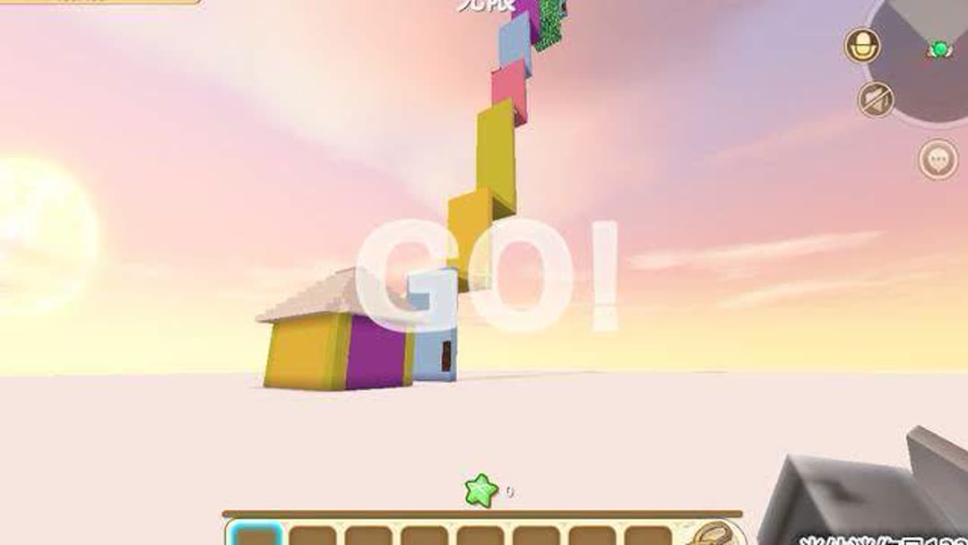 迷你世界 教学:百段跳 给我一面墙我可以跳到月球!