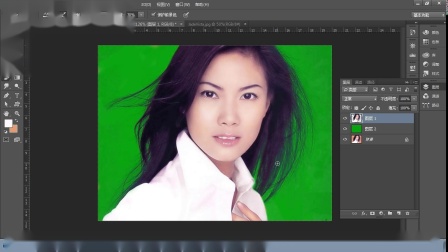 ps如何抠取头发毛发