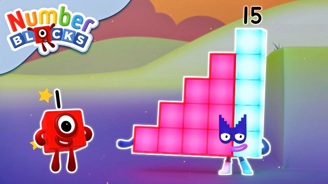 益智儿童动画:教小朋友学习数字1到15的知识