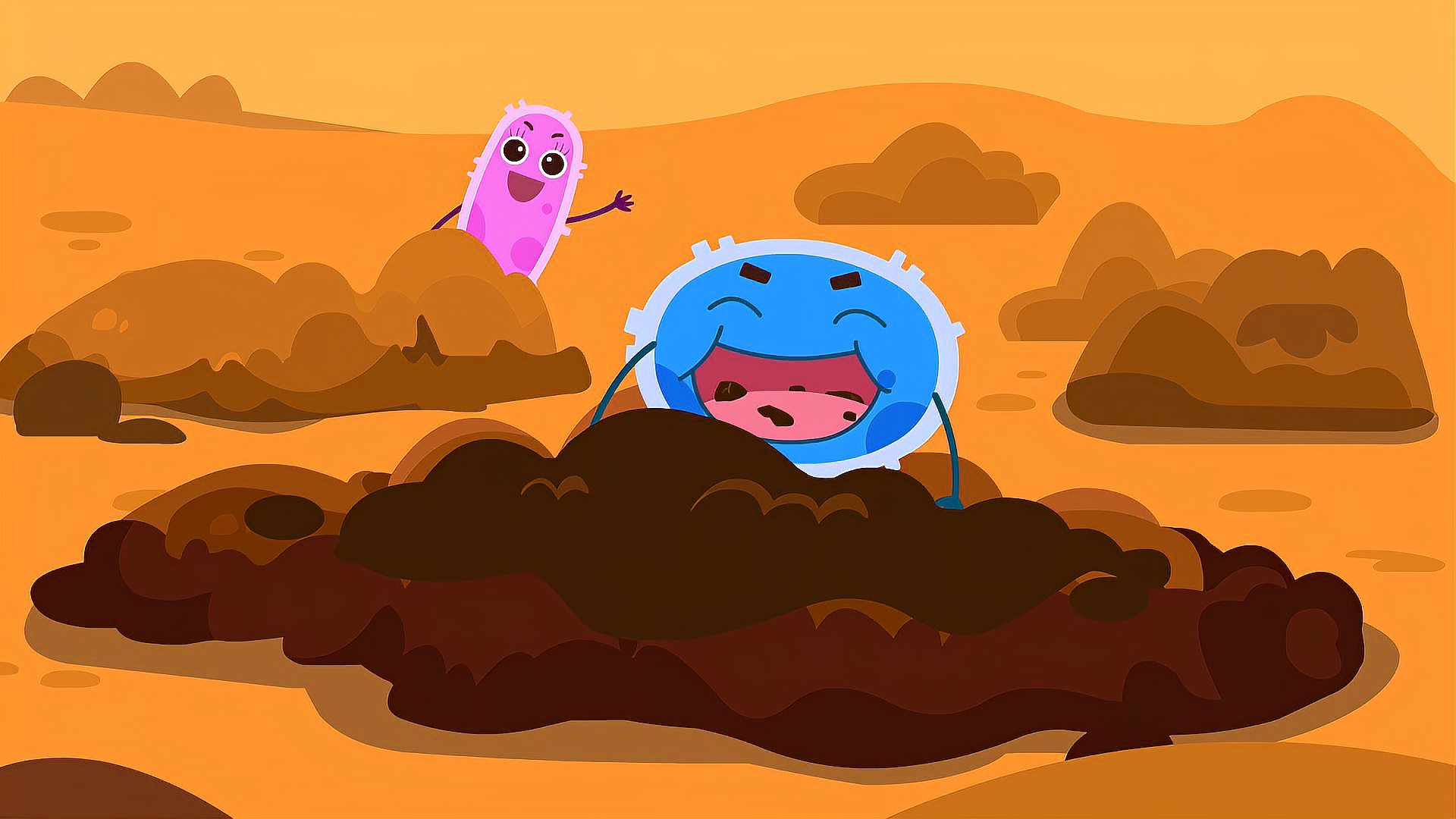 宝宝巴士之学垃圾分类,厨余垃圾分解者,变成肥料再利用