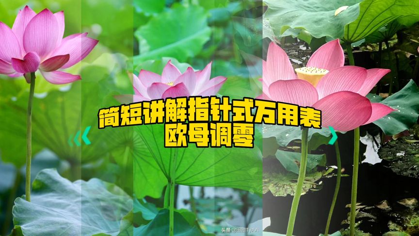 #中视频伙伴计划 简短讲解指针式万用表MF_47A的欧母调零