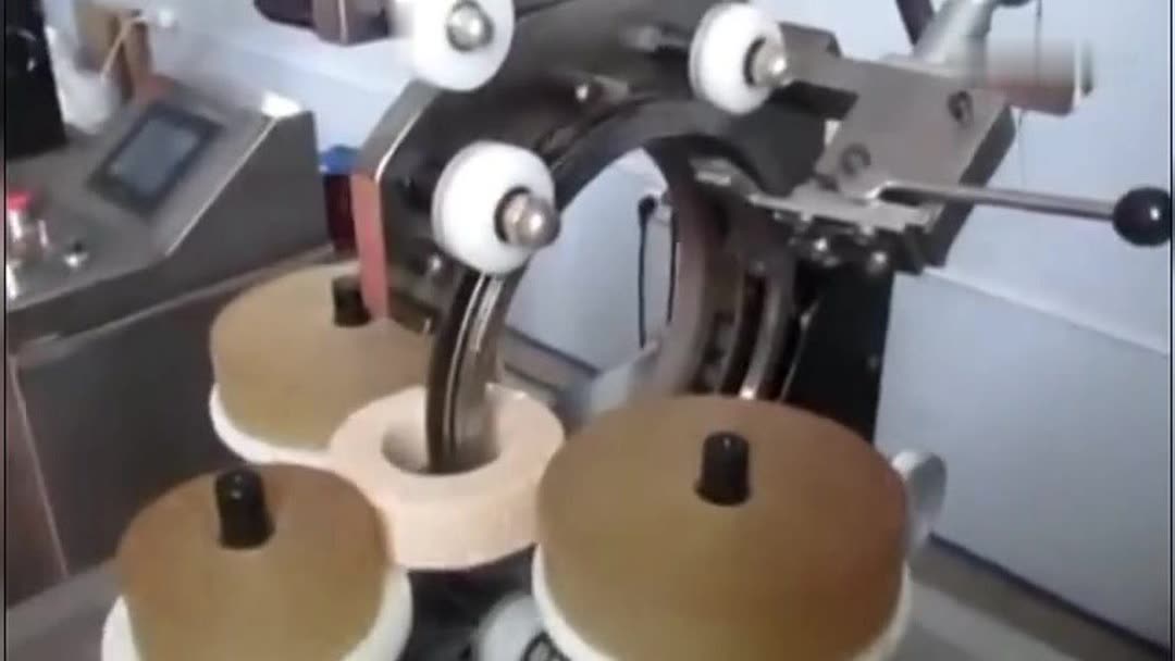 环形绕线机工作过程,这是怎么绕上去的?看了3遍都没看明白