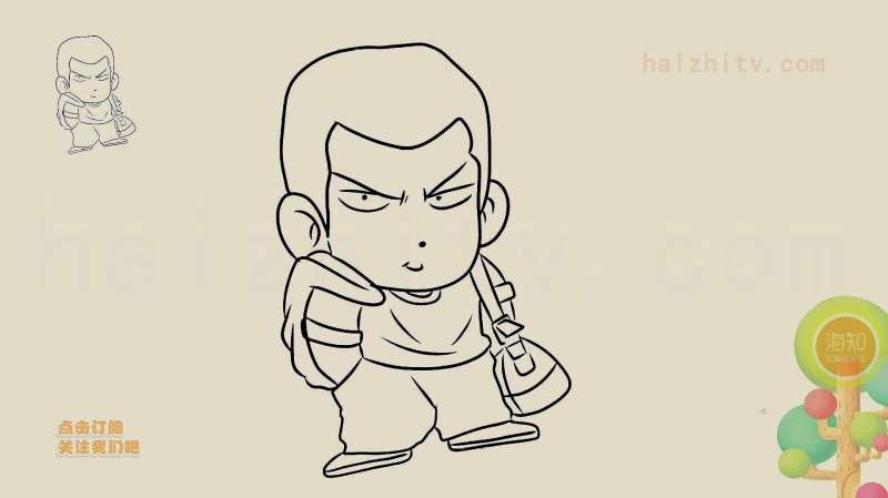 画灌篮高手里的樱木花道Q版,卡通简笔画大全
